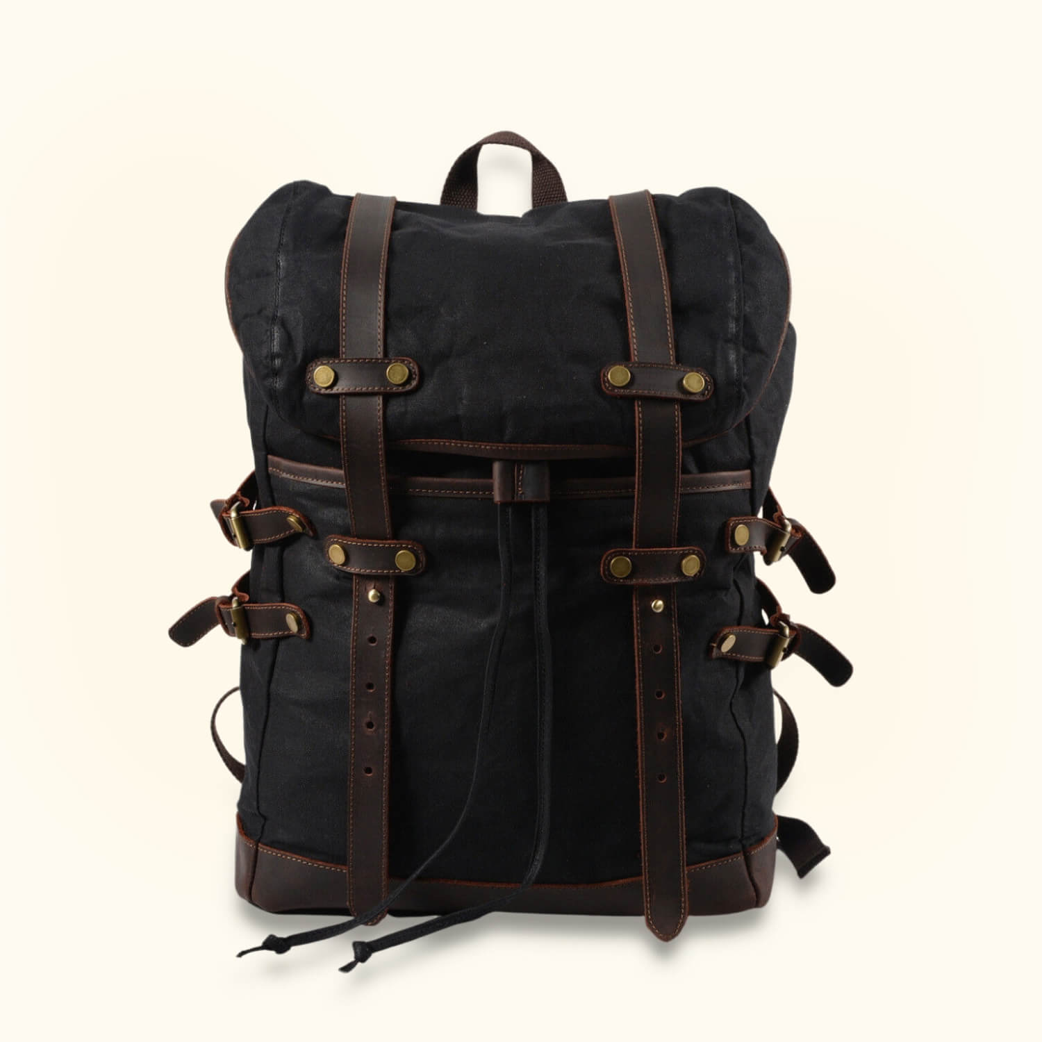 The Roamer: Vintage Canvas Hiking Backpack – Western Leather Goods