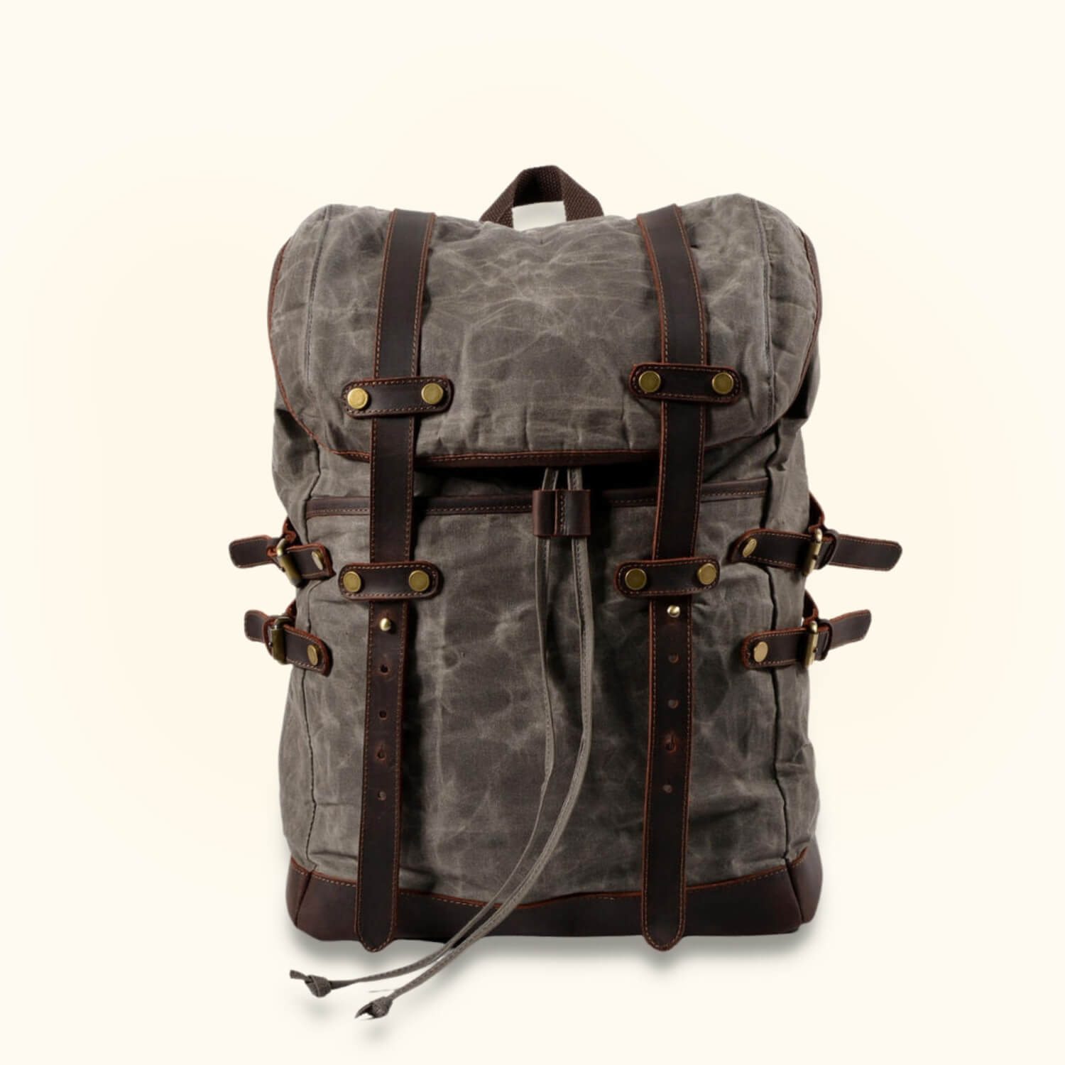 The Roamer: Vintage Canvas Hiking Backpack – Western Leather Goods