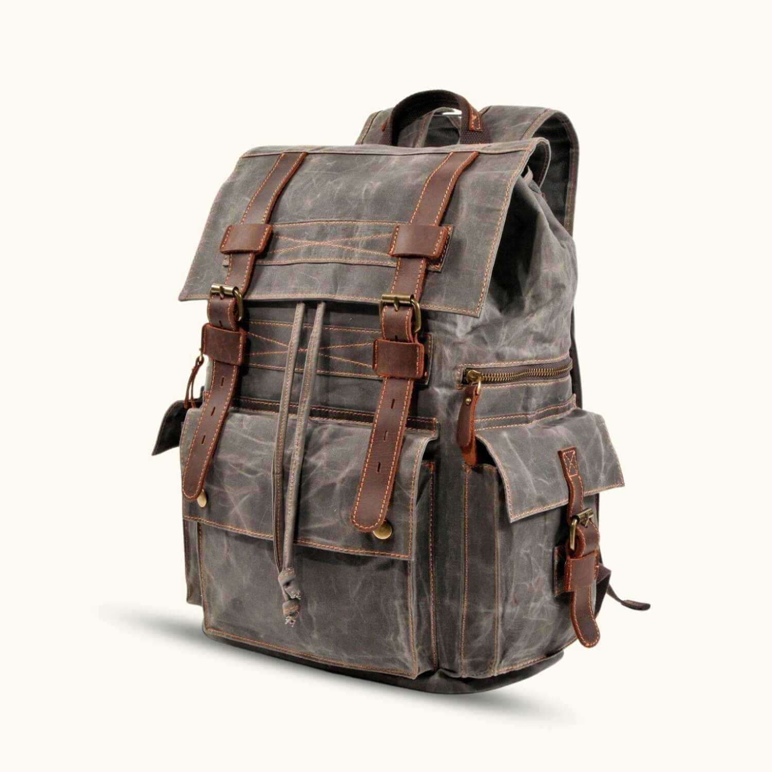 The Wanderlust" Canvas Travel Backpack: Vintage Style for Adventurous ...