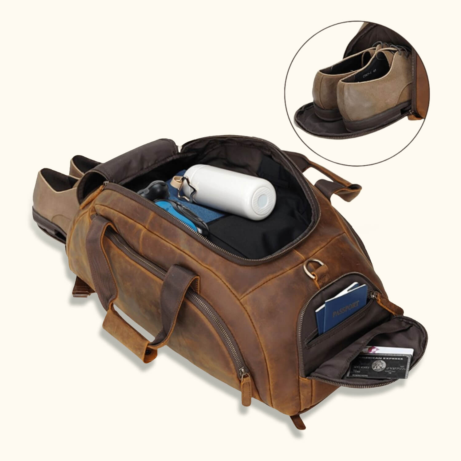 The Multifunction - Travel Duffel Backpack – Western Leather Goods
