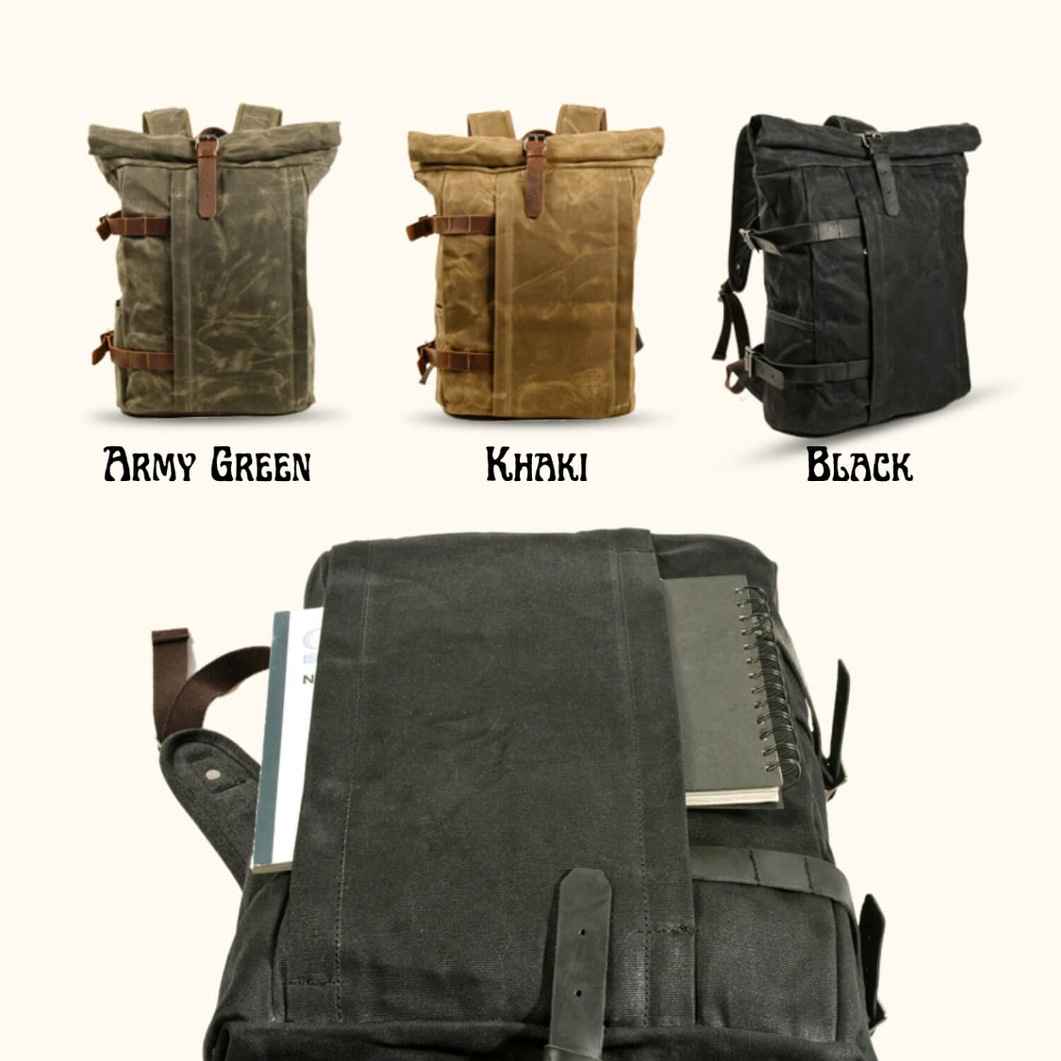 Waxed Canvas Motorcycle Backpack | Adventure-Ready Gear – Western ...