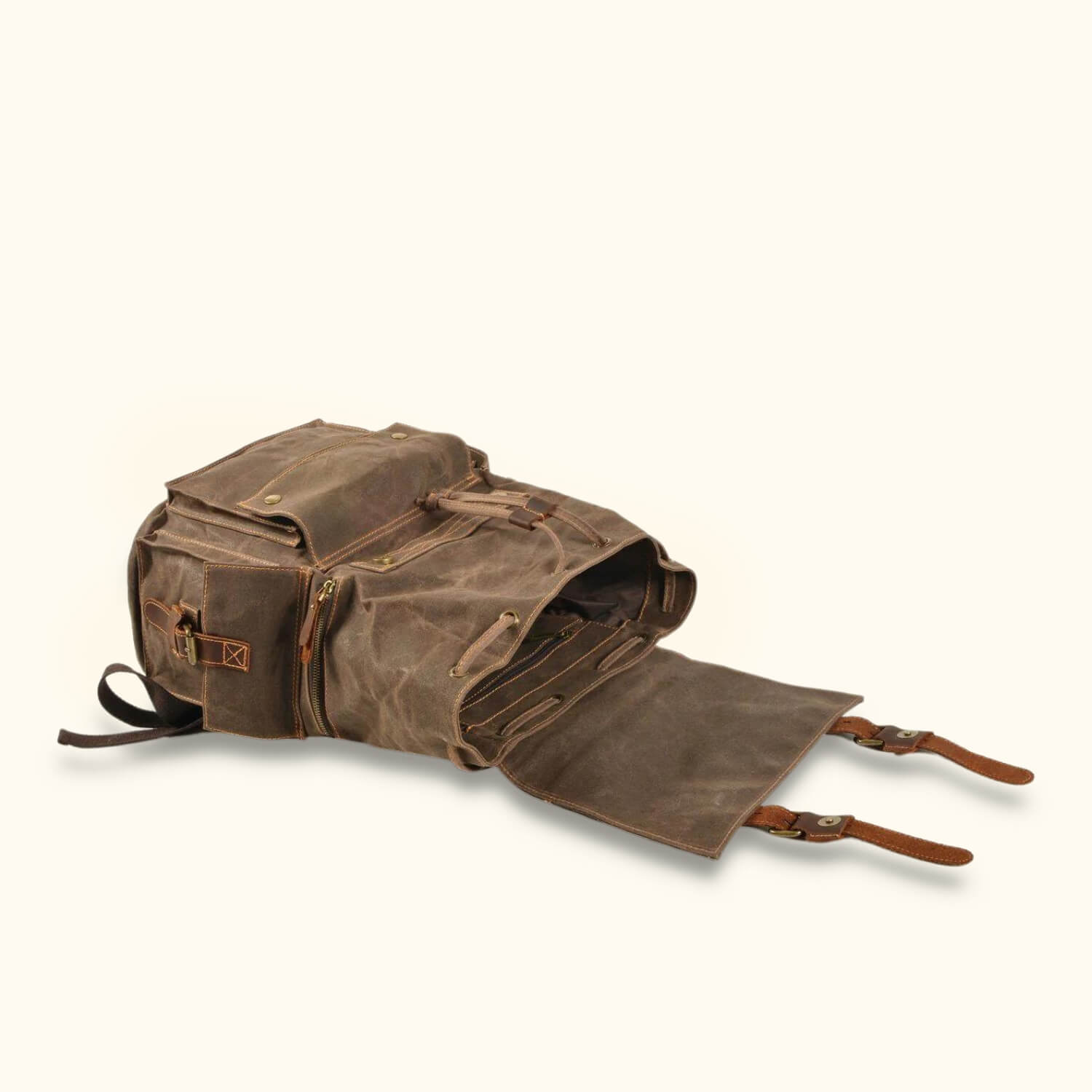 The Wanderlust" Canvas Travel Backpack: Vintage Style for Adventurous ...
