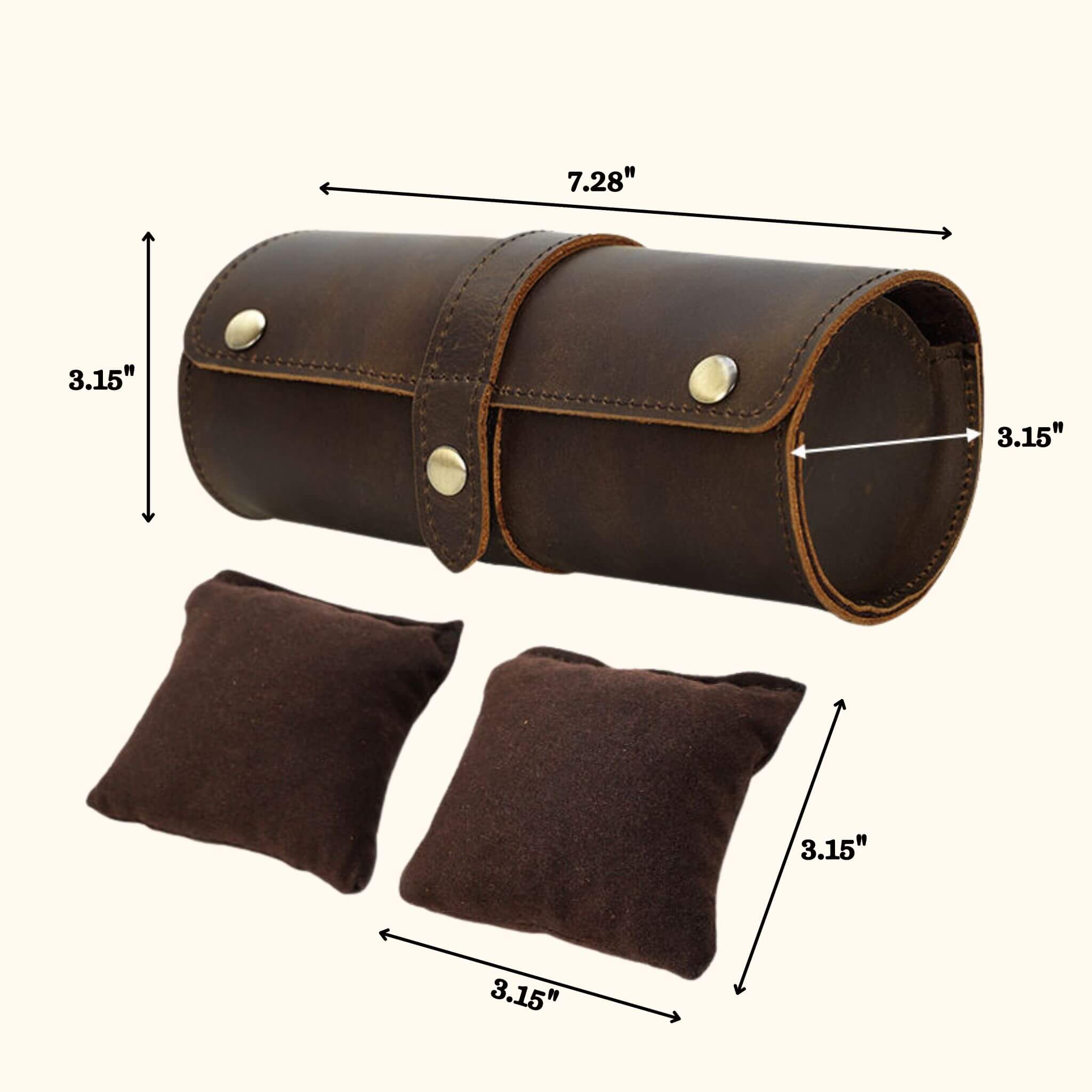 Timekeeper's Haven - Leather Watch Case – Western Leather Goods