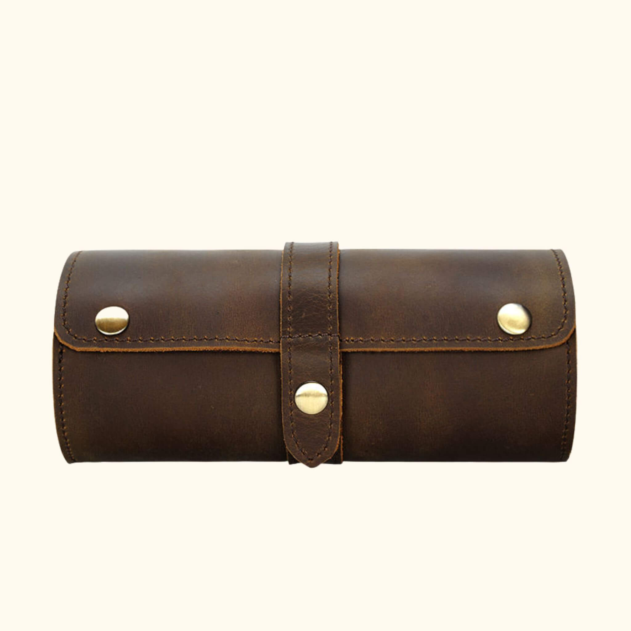 Timekeeper's Haven - Leather Watch Case – Western Leather Goods