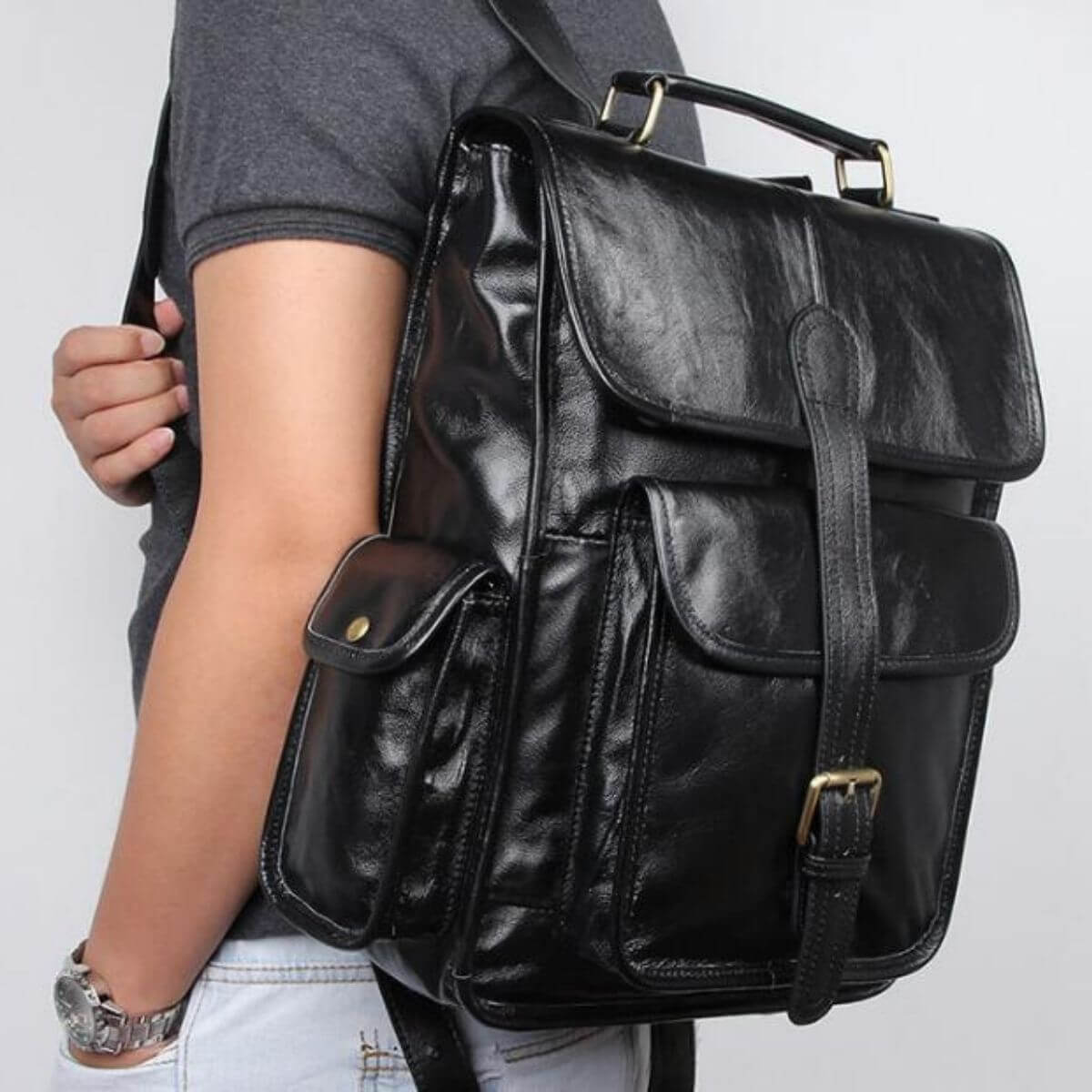 The Sunday Blues - School Backpack | Western Leather INC – Western ...