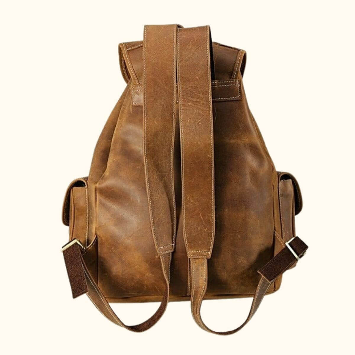 The Worn Whip – Genuine Leather Rucksack – Western Leather Goods